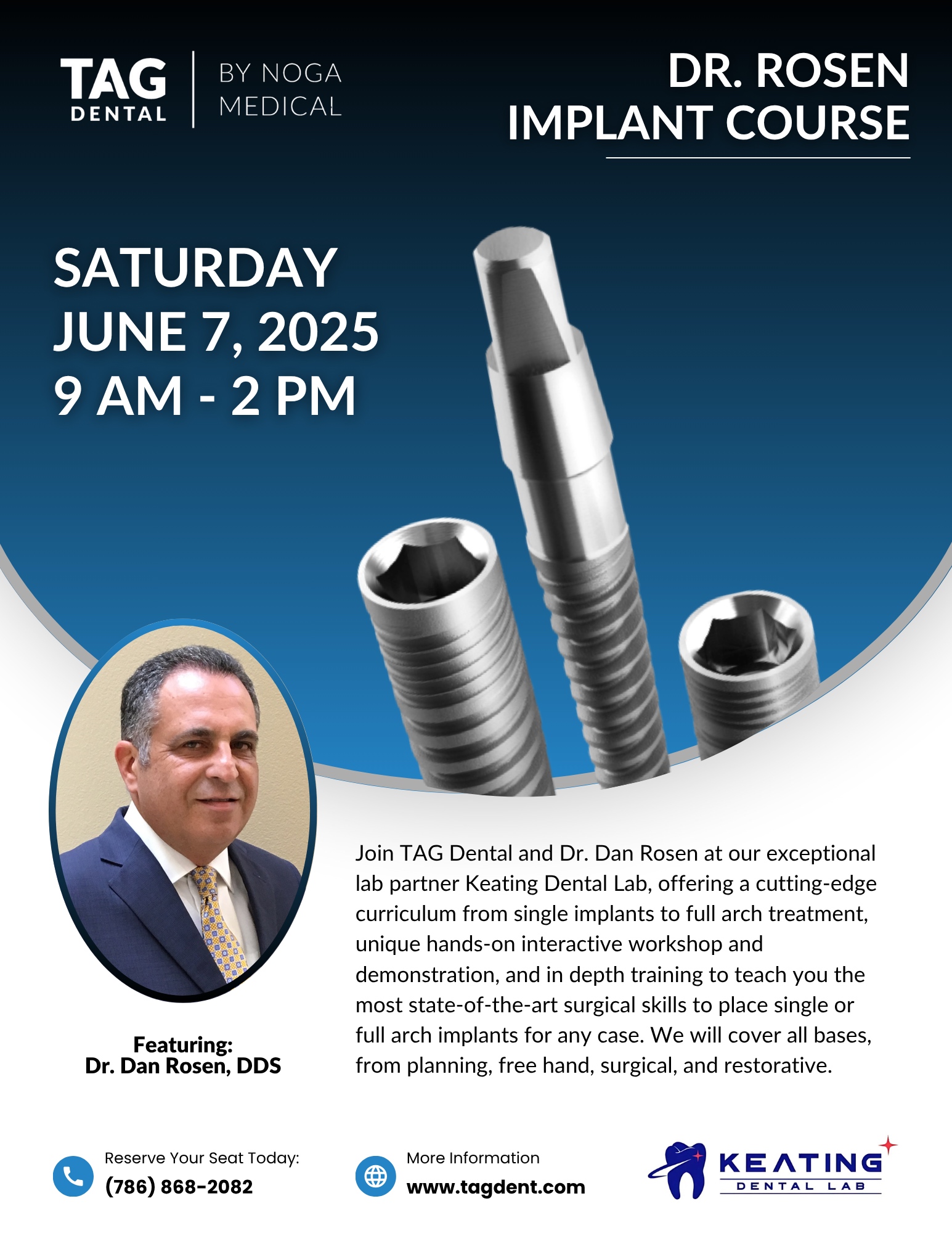 Event: Dr. Rosen Implant Course (Jun 7, 2025) - Tag Dental